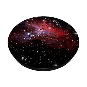 Space Nebula Galaxy Red Phone Holder PopSockets PopGrip: Swappable Grip for Phones & Tablets