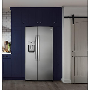 GE® 21.8 Cu. Ft. Counter-Depth Fingerprint Resistant Side-By-Side Refrigerator