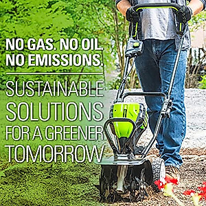 Greenworks Pro 80V 10 inch Cordless Tiller Cultivator, Tool Only, TL80L00