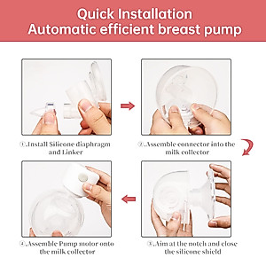 Wearable Breast Pump, S12 Double Hands Free Breast Pump, LCD Display, Low Noise & Painless, 2 Modes & 9 Levels Electric Breast Pump Portable, 24mm Flange, 2 Pack