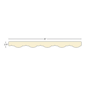 Teacher Created Resources Creme Brulee Fancy Scallops Border Trim