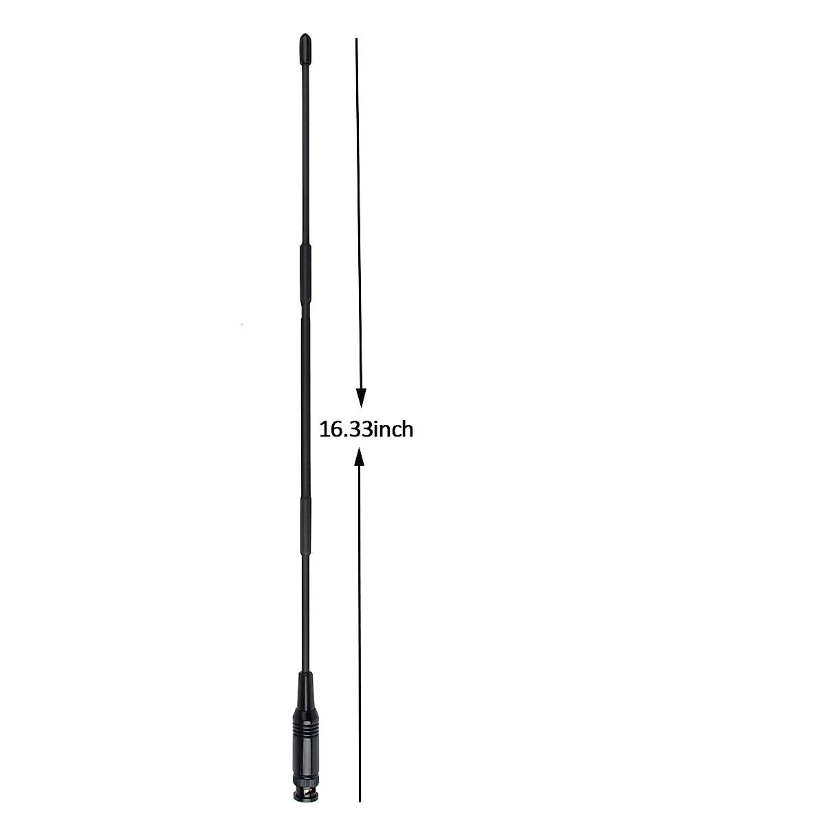 HYS 27Mhz 13-Inch BNC-Male Antenna for CB Handheld/Portable Radio with BNC Connector Compatible with Cobra Midland Uniden Anytone CB Radio