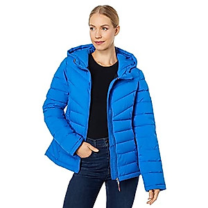 Tommy Hilfiger Hooded Packable Jacket Nautical Blue MD (US 8-10)