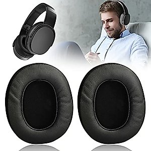 Replacement Ear Pads Ear Cups Repair Parts Protein Leather Memory Foam for Skullcandy Crusher 3.0 Wireless Hesh 3