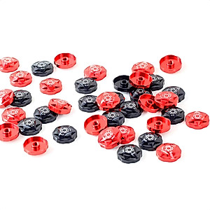 ALEOED Bike Air Valve Top Cap Cover, Front Fork Cap Suspension Gas Cover Aluminum Alloy Shoulder Protector Parts for Mountain Bicycle Road Bike MTB(Black)