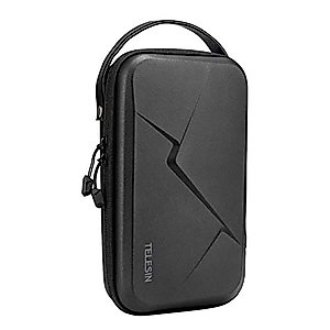 TELESIN Carry Case for GoPro Max Mini Hero 11 10 9 8 7 6 5 4 3, DJI Osmo Pocket Action 2 3, Insta360 X2 X3, Digital Camera, Hard Protective Travel Bag for Selfie Stick Strap Mount Accessories