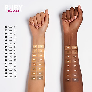Ruby Kisses 3D Face Creator Cream Foundation & Concealer, 12 Hours Long Lasting, Medium to Full Coverage, Non-Greasy, Ideal for Makeup & Contour Palette (Level 15)