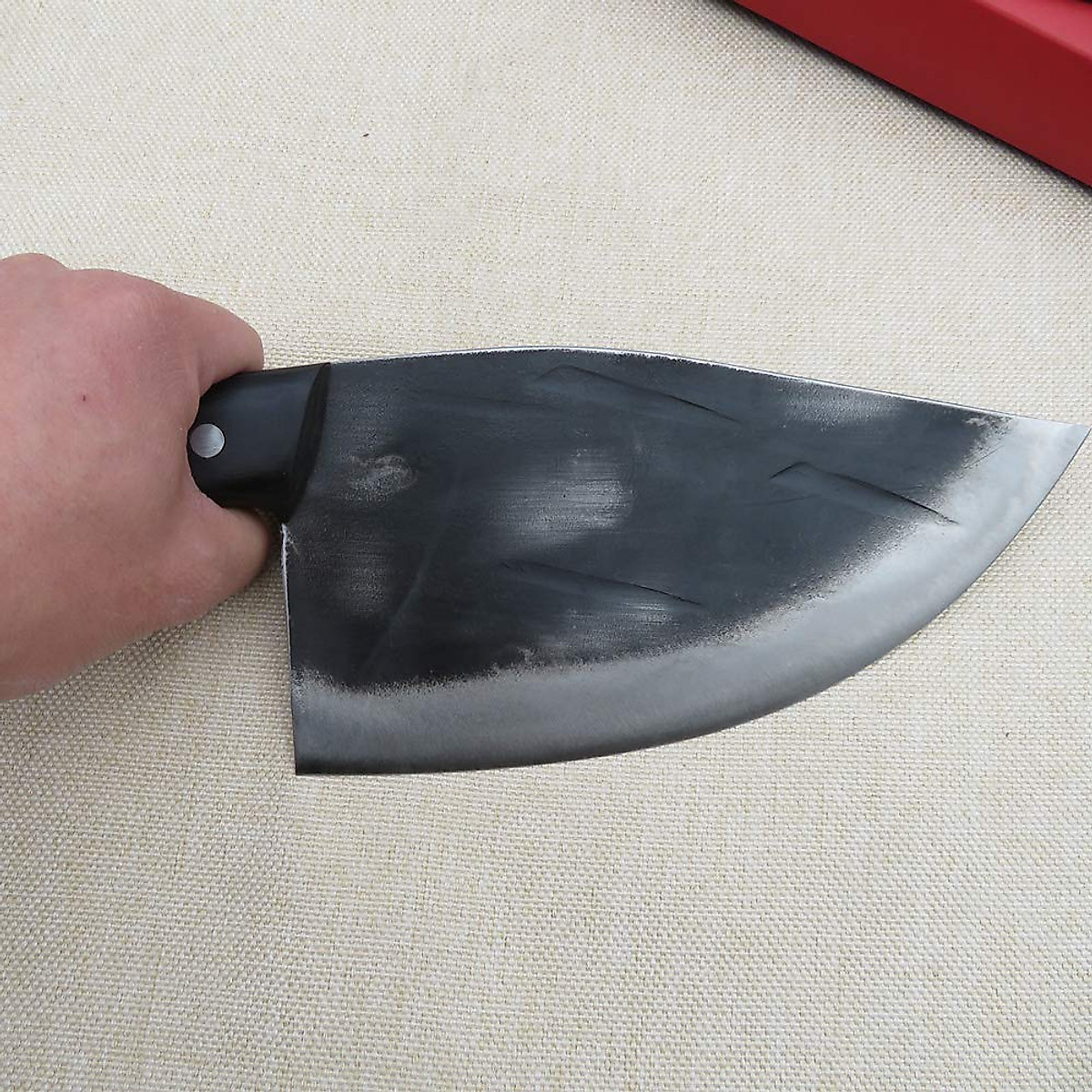 LICAIDAO Manual forging Kitchen Knife Chef's Meat Cleaver Butcher Knife Vegetable Cutter With High Carbon Clad Steel