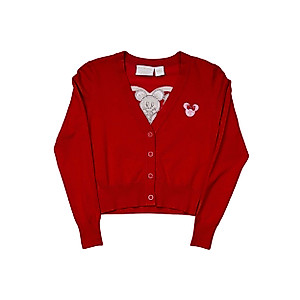 Women's Stitch Shoppe Disney Holiday Gingerbread Character Sweater X-Large Red