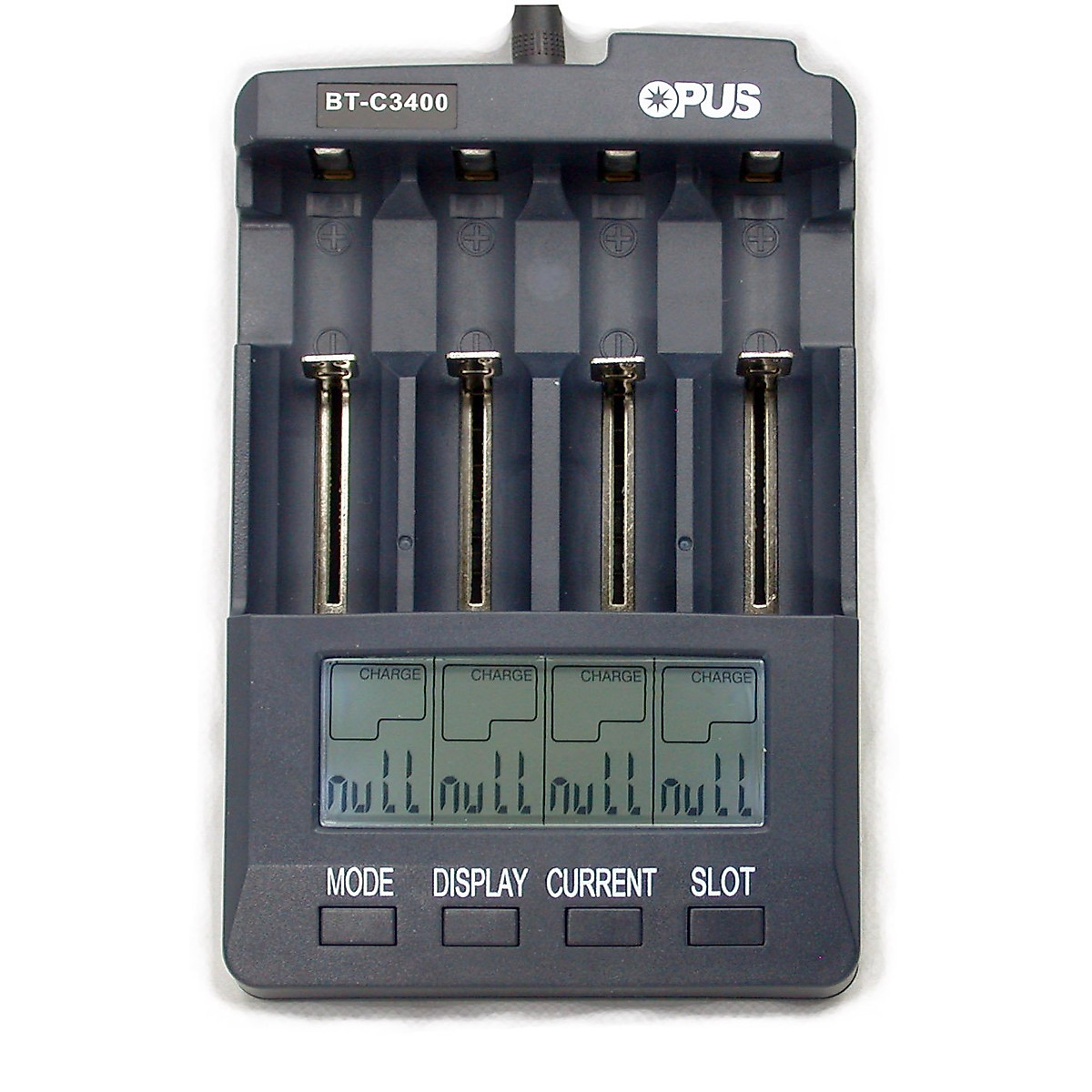 Battery Charger Analyzer Tester for Li-ion NiMH NiCd Rechargeable Batteries C3400 BT-C3400 AA AAA C 18650