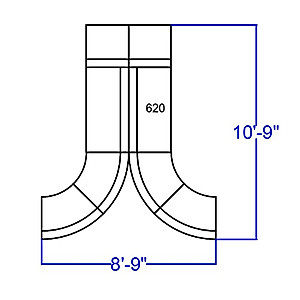 Flash Furniture HERCULES Alon Series Black LeatherSoft Reception Configuration, 8 Pieces