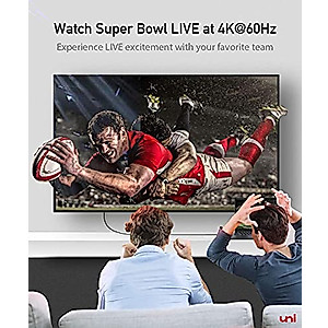 uni USB C to HDMI Cable for Home Office 6ft (4K@60Hz), USB Type C to HDMI Cable, Thunderbolt 4/3 Compatible with MacBook Pro 2021/2020, MacBook Air,iPad Pro 2021, Surface Book 2, Galaxy S22 and More