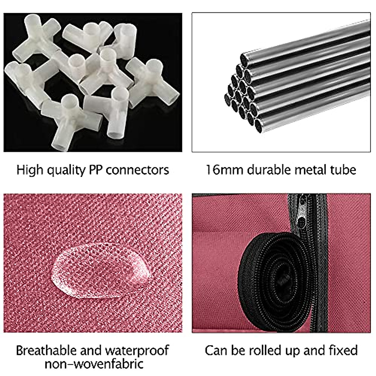 Mekek Shoe Rack Closet, 9 Tier Shoe Rack Organizer - Portable Row Shoe Rack Shelf Cabinet Tower for Closet with Nonwoven Fabric Cover (Red Wine)