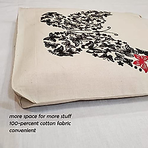 HOORAIN`S CANVAS TOTE BAG for Girls and womens