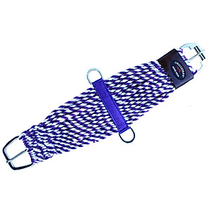 CHALLENGER Horse 22" Western 27 Strand Double Weave Two-Tone Mohair Roper Cinch 97RT13-22