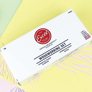 Woodworking Knife Set by Excel Blades - Precision Wood Carving Knife Set For Wood Carving, Scrapbooking, Model Kits and More - Craft Knife Bulk Set Includes Knife Handle, Blades, Routers and Gouges