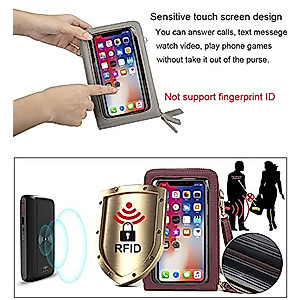 SENLANY Cell Phone Purse Small Crossbody Bag for Women Touchscreen Purse with Cards Slots Phone Purses with Shoulder Strap Green