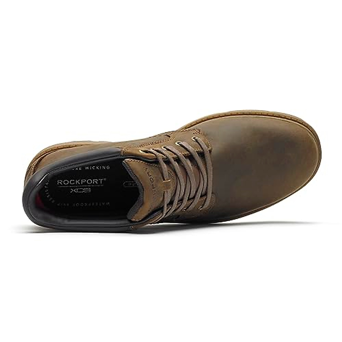 Rockport mens Rugged Bucks Waterproof chukka boots, Boston Tan, 9 US