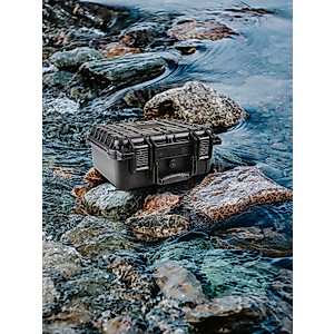 Olympia 13.47" Waterproof Hard Case with DIY Customizable Foam, Fit use of Gear, Equiment, Camera and so on