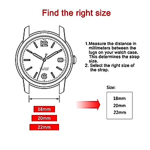 Wellfit Watch Strap, 22mm Silicone Watch Band, 22mm Watch Band Quick Release, 22mm Rubber Watch Bands (22mm, Black)