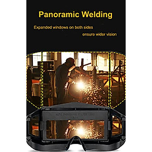 Panoramic View Welding Glasses True Color Auto Darkening Welding Goggles Welder Safety Eye Protection Mask Helmet Accessories