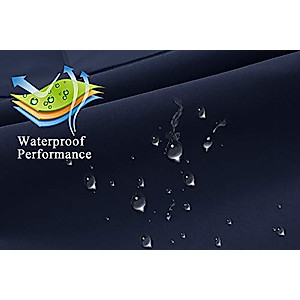 Gopune Women's Windproof Waterproof Sportswear Outdoor Hiking Fleece Pants (Navy,M)