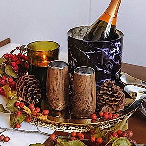 S'well Stainless Steel Tumbler Triple-Layered Vacuum-Insulated Containers Keeps Drinks Cold for 17 Hours and Hot for 4-with No Condensation-BPA Free Water Bottle, 1 Count (Pack of 1), Teakwood