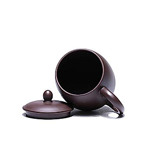 SILINE Zisha Teacup 13.5 Oz, Chinese Yixing Genuine Purple Clay Tea Mug,Fine Handmade Tea Cup