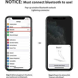 2 Pack iPhone Headphones Wired, iPhone Earbuds with Lightning Connector [MFi Certified](Built-in Microphone & Volume Control) Noise Canceling Isolating Headphones for iPhone 14/13/12/11/SE/XS/8/7