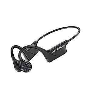 MONODEAL Bone Conduction Headphones Bluetooth Open Ear Headphones Wireless IPX5 Waterproof Headset with Microphone Sport Headphones Long Battery Life Earphones for Runners Fitness Cycling