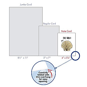 The Best Card Company - 10 Funny Assorted Blank Humor All Occasions Notecards Boxed Set 4 x 5.12 Inch w/Envelopes Cute Word Play for Men, Women (10 Designs, 1 Each) - Fun Puns M2975OCB