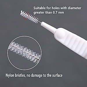 Shower Head Cleaning Brush 20pcs, Anti-Clogging Shower Nozzle Cleaning Brush Multifunctional Shower Head Cleaner Tool for Pore Hole Bathroom Home Supplies Nylon Small Cleaning Brush