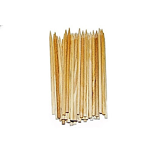 Perfect Stix WRS045SP-1000 Pointed Wooden Semi-point Skewers 4.5" x 11/64" (pack of 1000)