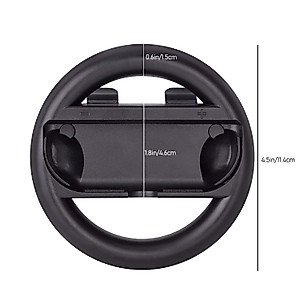 Racing Games Steering Wheel Grip Suitable, Joy-Con Steering Wheel, Red and Blue Game Wheels(Adult Version)