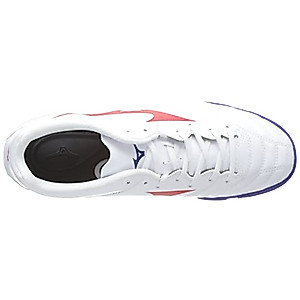 Mizuno Men's Football Shoe, White Highriskred, 10.5