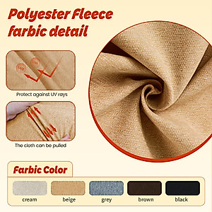 mudilun Bench Cushion for Indoor/Outdoor with Velcro Non-Slip Patio Furniture Cushions Durable Thickened Piano Chair Pads for Window Shoe Kitchen Dining Room Cushions (30x14x3, Khaki)