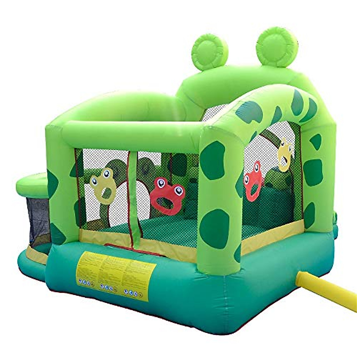Bouncy Castle, Inflatable Castle Indoor and Outdoor Children's Castle Trampoline Inflatable Castle Slide Playground for Home Children's Playground Inflatable Castle (Green 330×300×225Cm)