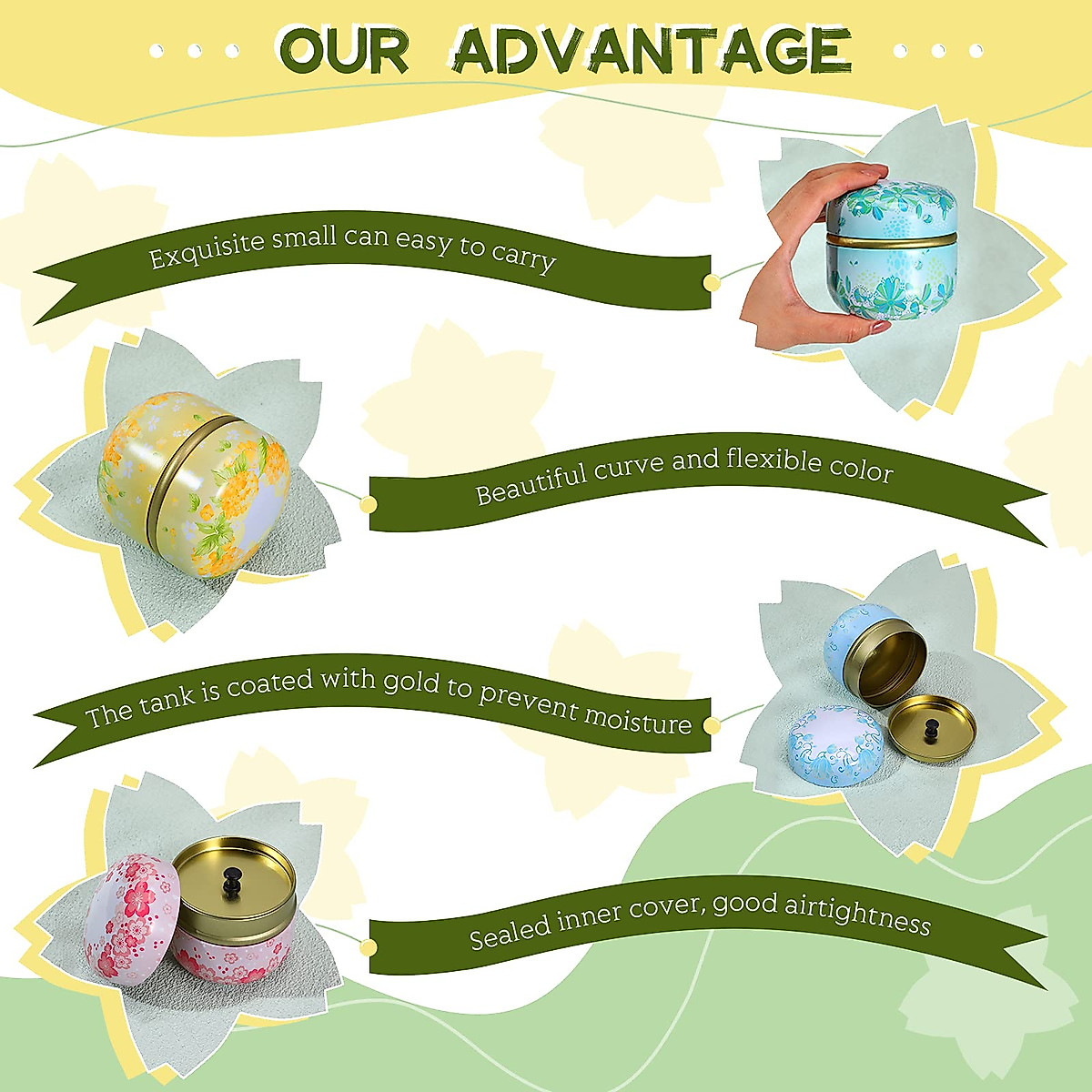 Zopeal Powder Case Puff Kit Powder Puff Case for Body Cosmetic Container Dusting Soft for Baby and Women Travel Home Face Body Box(8 Pcs)