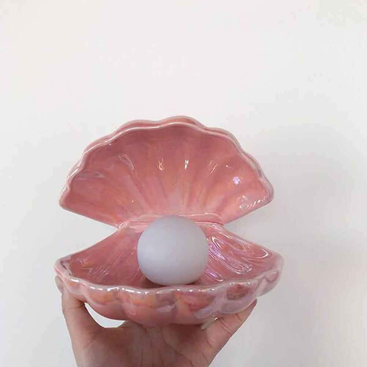 Shell Pearl Light LED in Shell Light Clamshell Pearl Lamp Tabletop Decorations for Home