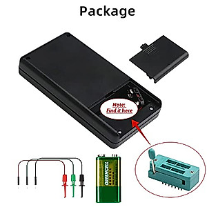 Aideepen Transistor Tester,Atmega328 Mosfet Automatic Checker Detector Capacitor Tester for NPN PNP Transistor Diode Resistor Inductor Capacitance MOS SCR LCR ESR