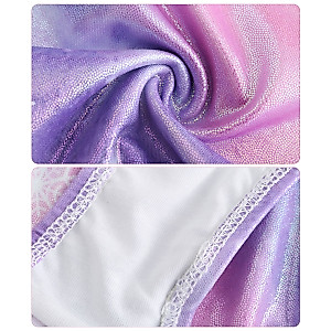 Happy Cherry Girls Long Sleeve Gymnastic Leotard One Piece Sparkly Leotard for Tumbling Dance Unitard Ballet Dancing Bodysuit Biketards