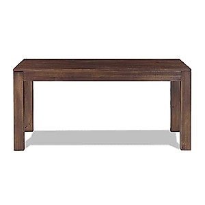 Montauk Solid Wood 63" Dining Table, Rustic Walnut