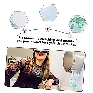 SAFIGLE 2 Rolls Office Guest Loud Every Colorful Household Printing Anniversary Stuffers Pattern Paper Mini Men Restaurant Paper- Stocking Travel Tissues Funny Party Green Favors Face