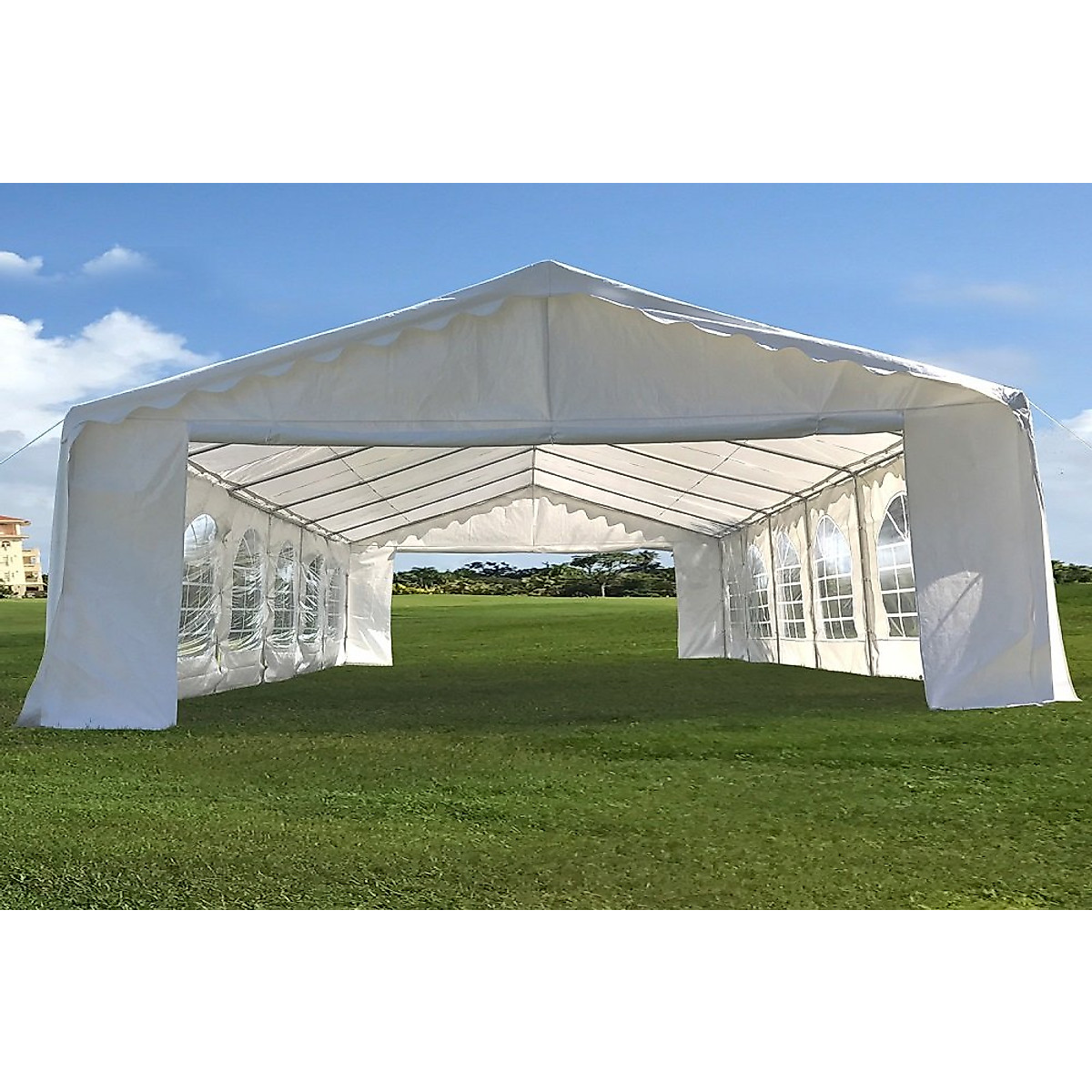 DELTA 40'x20' Budget PVC Party Tent,Tents for Parties, Carpas para Fiestas,Large Wedding Tent,Outdoor Event Canopy,with Waterproof Top Cover,Removable Window Walls,Commercial/Residential Use
