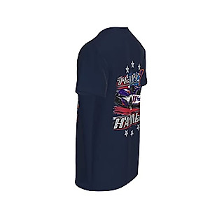 YINFA Denny Hamlin 11 Shirt for Teen Girl & Boy Printing Performance Short Sleeve Tee Black