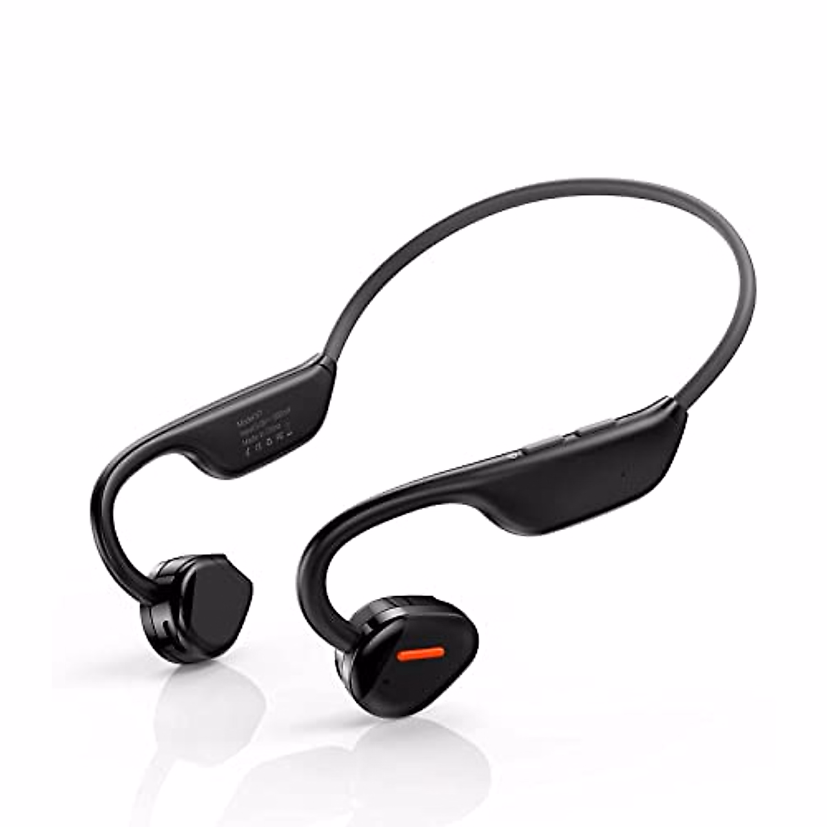 Open Ear Headphones, QODISA Wireless Air Conduction Headphones with Mic, Sport Headphones Bluetooth 5.3 IPX6 Waterproof Music Call-answering Lightweight for Running Workout Hiking Driving Cycling