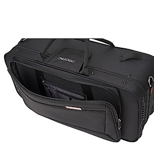 Protec Trumpet Rectangular PRO PAC Case with Mute Storage Compartment, Model PB301 Black