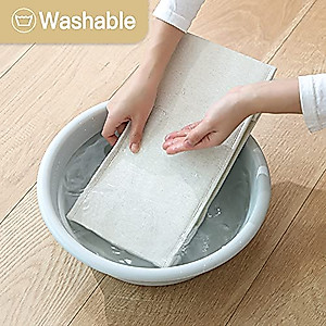 2 PCS Wardrobe Clothes Organizer, Clothes Organizer for Folded Clothes Drawer Organizers for Clothing Mesh Closet Storage with PP Board, (9+7) Grids Washable Clothing Storage for Jeans T-shirt Legging