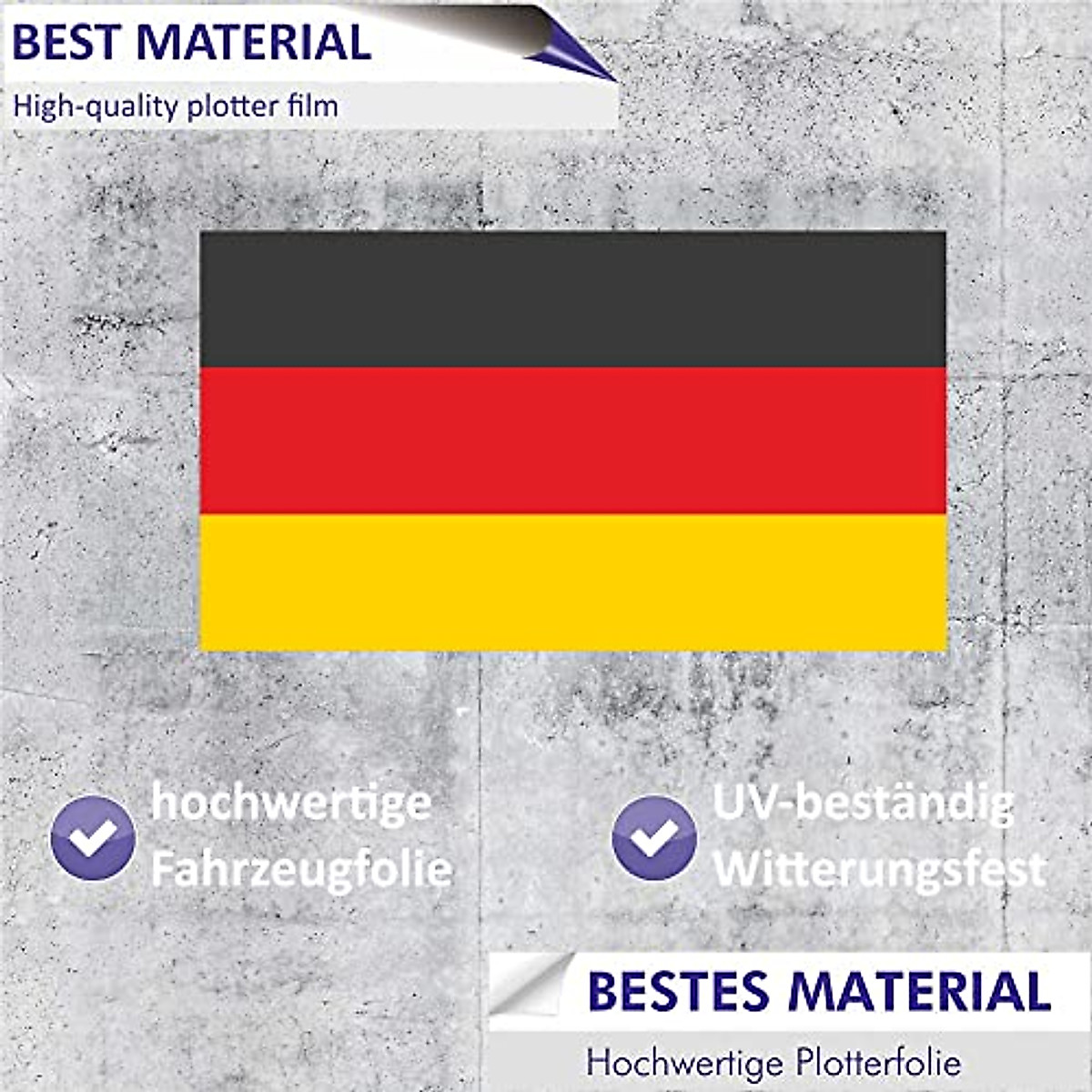 INDIGOS UG - Sticker / Bumper / JDM / Die cut - Flag / Banner A-LS200 Zaire - Zaire 30 cm colored - wehend -