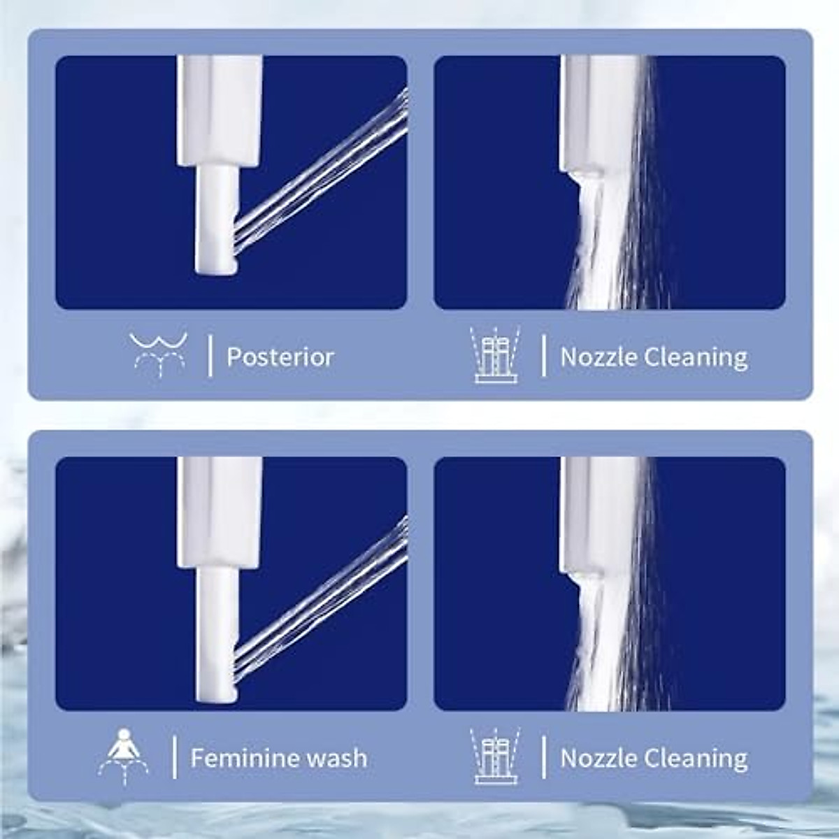 EOLTMESS Bidet Toilet Seat Attachment with Non-Electric Dual Nozzle, Self Cleaning Dual Nozzle Hygienic Toilet Bidet, Pressure Adjustable Water Pressure(15/16)